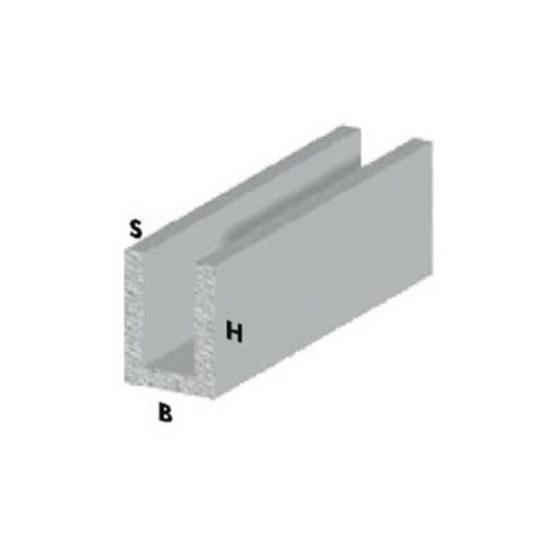 ProfilA profilA en U cm 200 h ProfilA s aluminium 10x10x1 mm chromA s