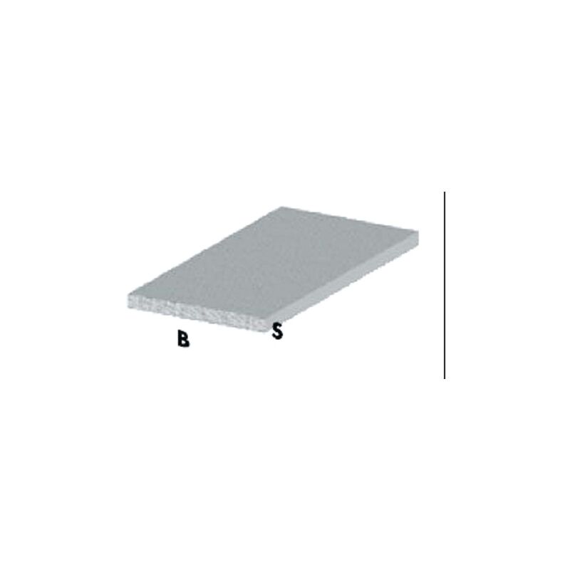 profil plat cm 100 h argent 25x2 mm profilA s aluminium barre de tige