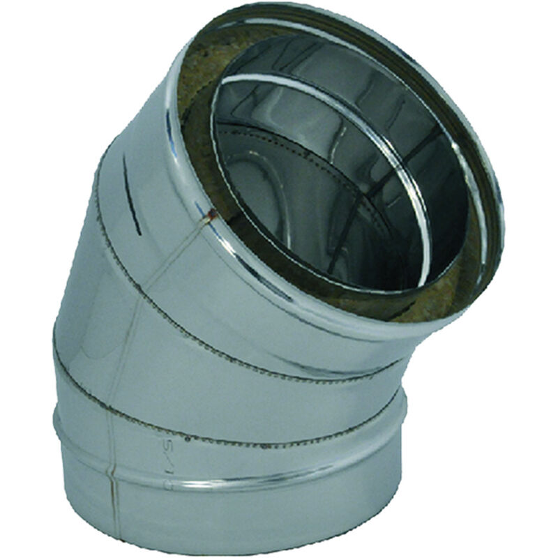 Aile de coude incurvA e A double paroi isolA e 45 80-130 mm en acier ...