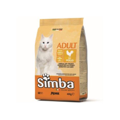 CIBO GATTO MONGE SIMBA 400 G CROCCANTINI POLLO