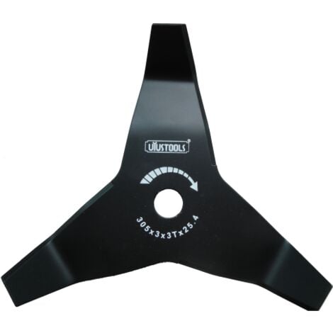 Lame en acier a' 3 dents avec lames 305x4,0 mm lames pour de'broussailleuse