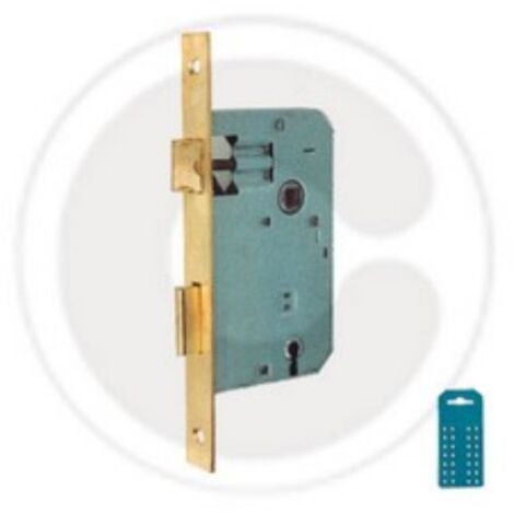 serrure carrA e en fer plaquA laiton verni 8 mm entraxe 70 mm axe 50 mm