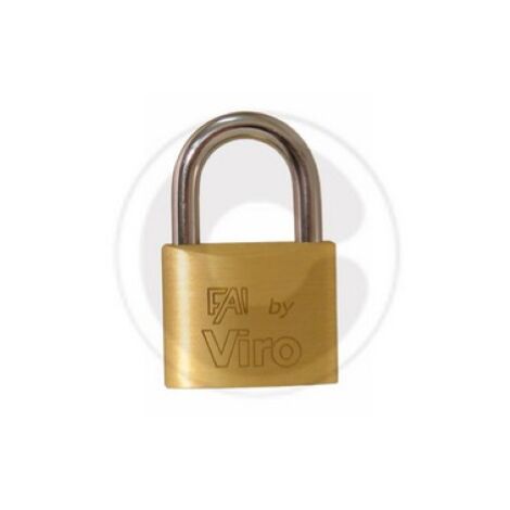 Viro Fai art 554 cadenas rectangulaire 40 mm avec arceau en acier 2 clA s