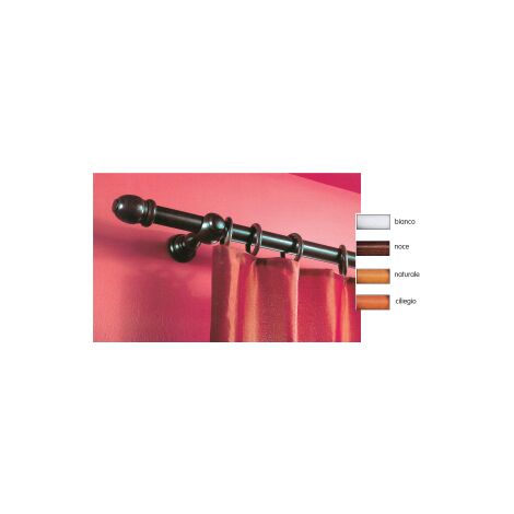 tringle A rideau en bois dA chirable Tringles A rideaux noyer foncA 35 ...