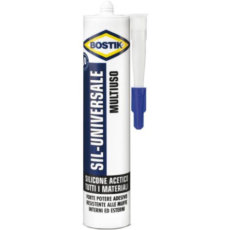 Bostik 280 ml cartouche de silicone universelle colle mastic transparente