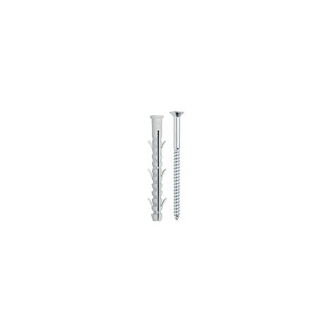 Tecfi 100 chevilles nylon allonge'es 8x100 a' six ailettes vis a' bois ...