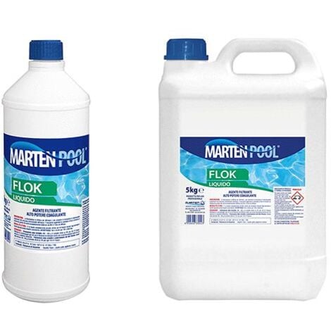 Floculant Flok Liquid Marten Pool pour piscines 1 Kg filtrant e ...