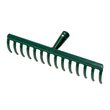 Rateau en acier peint 14 dents Rateaux ae'rateur 37 cm sans manche