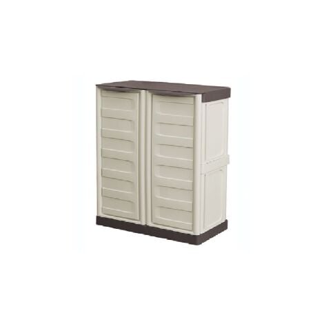 Art Plast armoire basse space line en polypropyle'ne avec e'tage're ...
