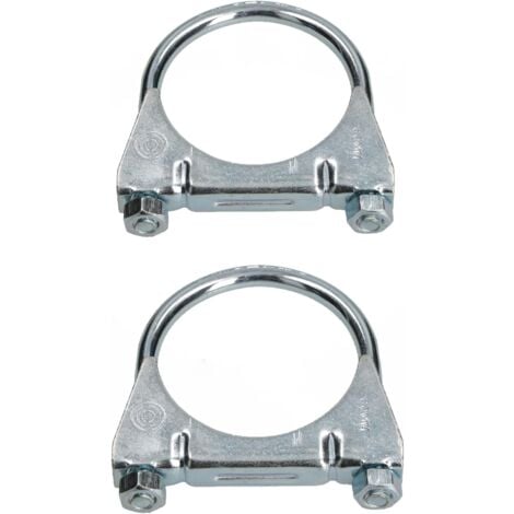KOTARBAU - Lot de 2 colliers de serrage pour tuyau d'échappement - 60 ...