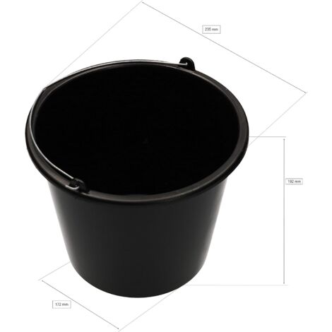 Kotarbau – Lot de 5 seaux de maçon 5l – Plastique robuste et élastique ...