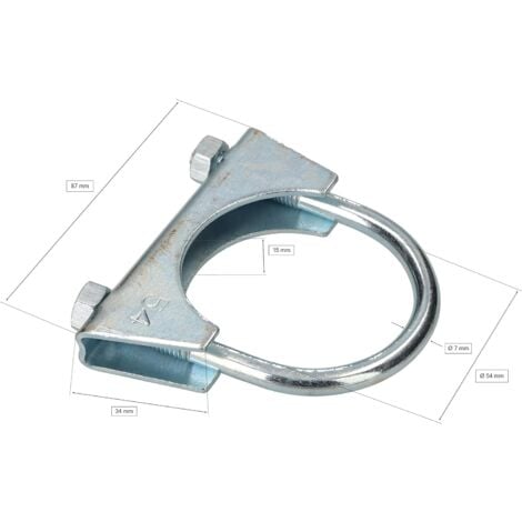 KOTARBAU - Lot de 2 colliers de serrage pour tuyau d'échappement - 54 ...