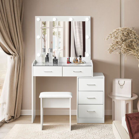 Dressing Table, Dressing Table Set, Hollywood Makeup Table, LED ...