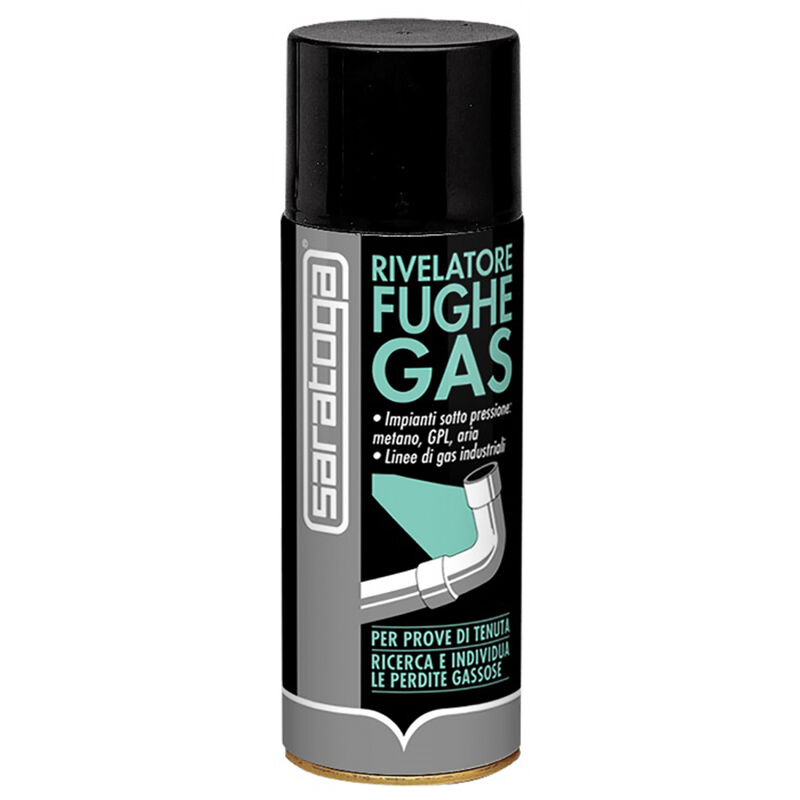 RILEVATORE FUGHE GAS METANO GPL BOMBOLETTA SPRAY 400ML SARATOGA