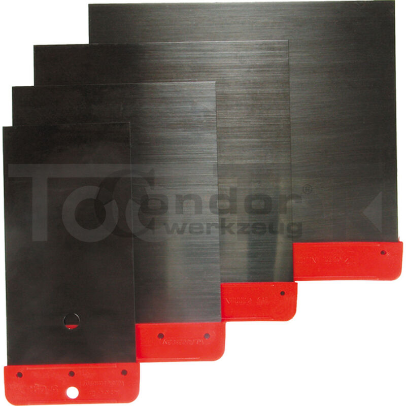 SPATOLA RASCHIETTO STECCA STUCCO MURATORE SET 4pz 50-120mm CONDOR