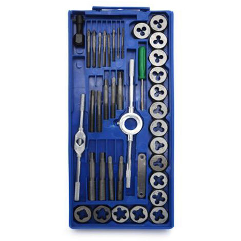 SET FILIERA 40pz PROFESSIONALE MASCHI E FEMMINE PER FILETTATURA KRAFT