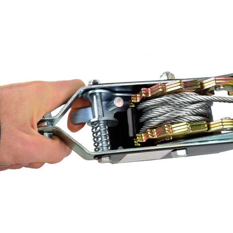 PARANCO VERRICELLO ARGANO MANUALE GANCIO TRAINO 2T 2000KG FUNE CAVO ...