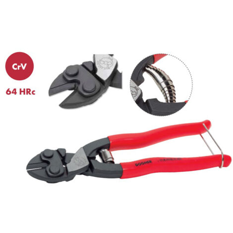 PINZA TRONCHESE ARTICOLATA A TAGLIO DIAGONALE DOPPIA LEVA CON MOLLA ...