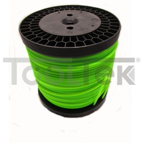 FILO PER DECESPUGLIATORE TAGLIAERBA SEZIONE 3,3/4mm QUADRATO BOBINA ...