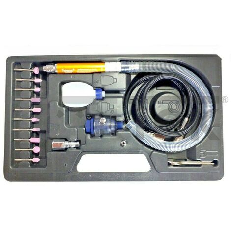 KIT 17pz MINI SMERIGLIATRICE AD ARIA DREMEL COMPRESSORE PNEUMATICO