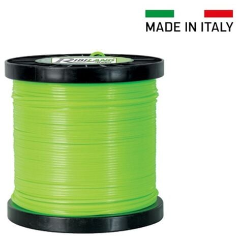 FILO DECESPUGLIATORE TAGLIAERBA 3,3mmx80mt QUADRATO BOBINA RIBIMEX