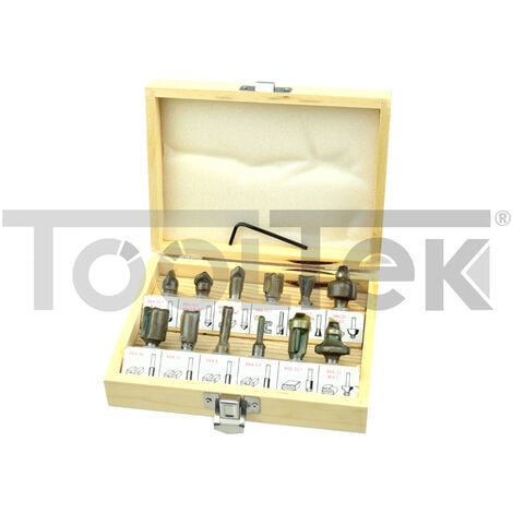 GEKO G01200 SET FRESE PER LEGNO 12pz PER PANTOGRAFO GAMBO 8mm