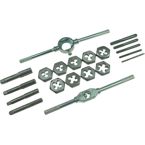 SET FILIERA 20pz PROFESSIONALE MASCHI E FEMMINE PER FILETTATURA