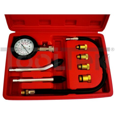 KIT TESTER DI COMPRESSIONE CILINDRI AUTO CONTROLLO MOTORI BENZINA