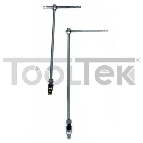 SET CHIAVI A T DOPPIO SNODO 10pz LUNGHE 8-19mm + 1/2"-3/8" SNODATE 45cm