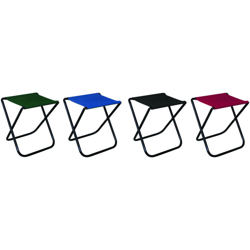 TABOURET PLIANT BUTTERFLY CAMPING EN ACIER ET TISSU 34x32xH40 cm - 1 pièce