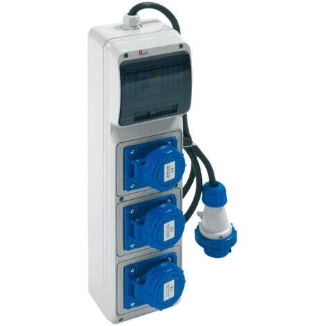 TABLEAU ELECTRIQUE 3 PRISES 2P+T 16A IP65 - 2260