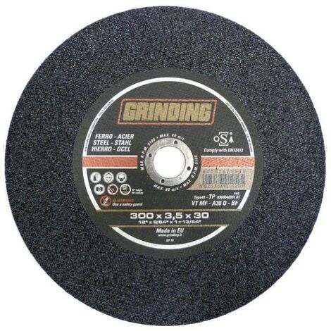 Disque abrasif de meulage en fer 25pcs vtmf 300x2,8 meule abrasive pour ...