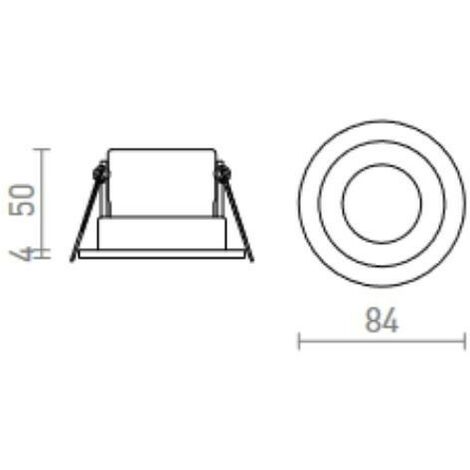 Spot encastrable salle de bain BELLA LED blanc 230V LED 11W IP65 3000K