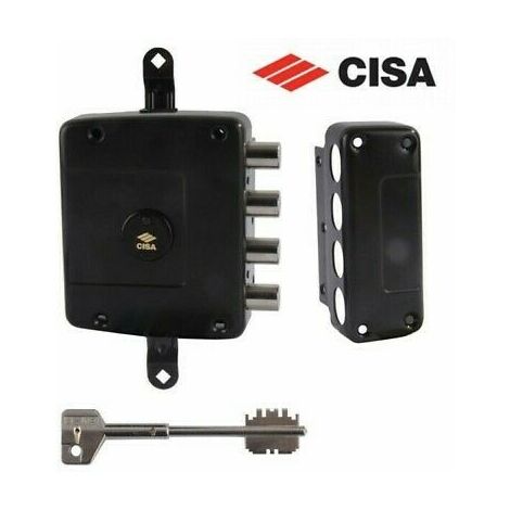CISA SERRURE DOUBLE PIGNON APPL.4TOURS + 3POINTS 57162/60/S