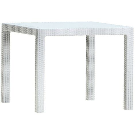 KETER TABLE MELODY94 CM.94X94X74H BLANC