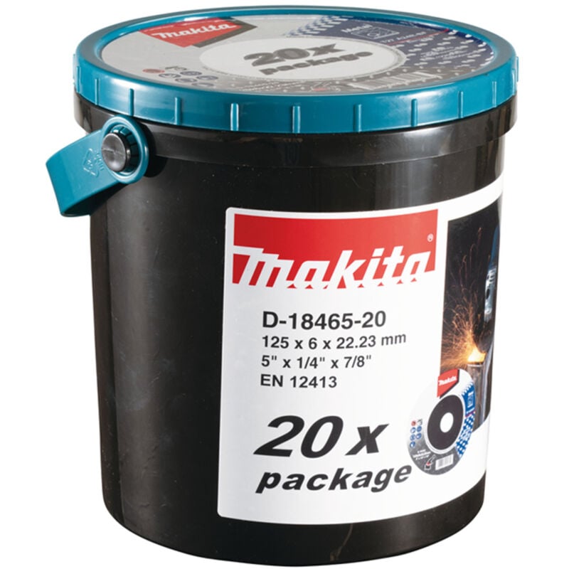 MAKITA D-18465-20 Metall-Entgratungsscheibe 125x6x222mm (20Stk)