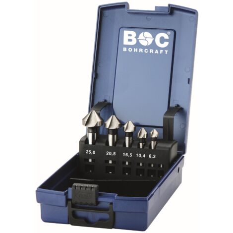 DIN 335 C HSS Senker-Satz, ABS Kasten KS5-K // 6,3 - 25,0 / 5-tlg ...