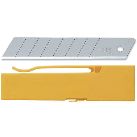 OLFA LB -30B - Packung von 30 SILM -MM -hackbaren Klingen in Plastikbox mit Clip