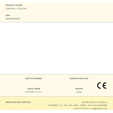 Grundierung, 4-22W EDM 04006