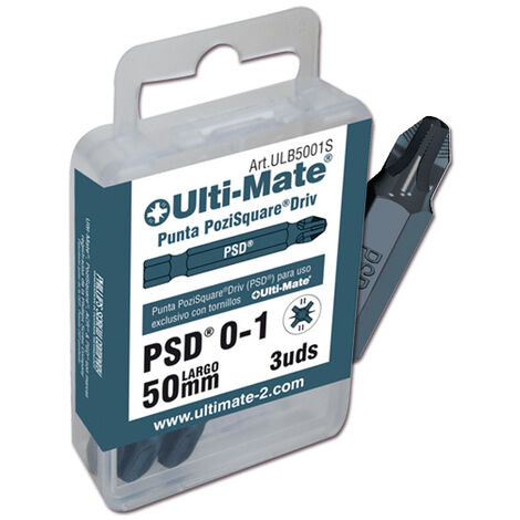 ULTI-MATE II ULB2512S-Box mit 3 Pozisquare Driv (PSD) 1-2 x 25 mm