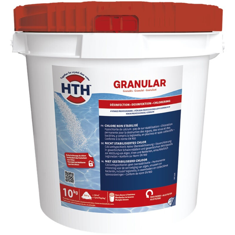 HTH Granular - Chlore non stabilisé Granulés 10kg