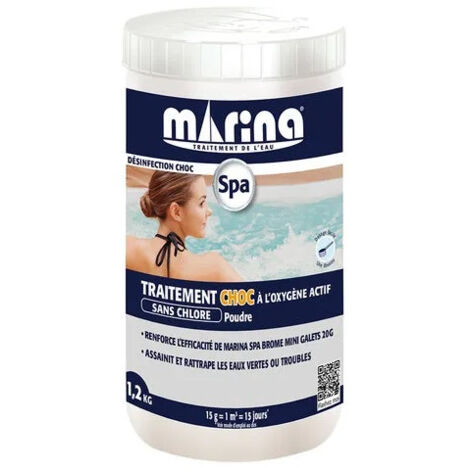 Marina Spa Désinfection Choc - Traitement choc sans Chlore à l'oxygène actif en Poudre 1,2kg