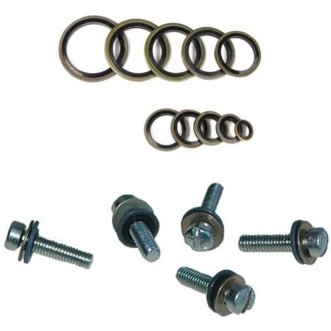 150 x Bonded Seal assortiment de joints d'étanchéité M6-M24 de vis de ...