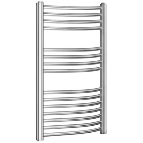 Termoarredo bagno scaldasalviette 50x80 cromo curvo interasse 45 cm