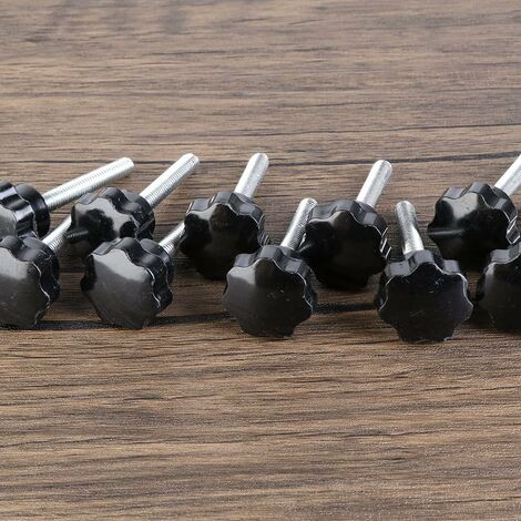 Vis étoile M8, 10 pcs M8 x 50 mm Bouton étoile Filetage Bouton de ...