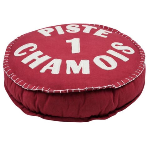 Coussin de sol Chamonix rouge 45x45x10cm - 45x45cm - Rouge