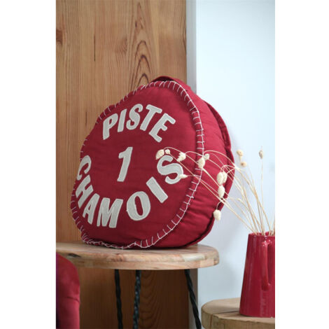 Coussin de sol Chamonix rouge 45x45x10cm - 45x45cm - Rouge