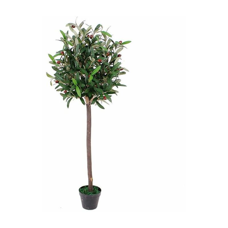 120cm Artificial Olive Bay Style Topiary Fruit Tree