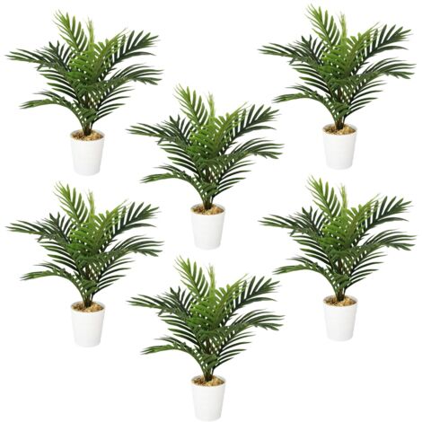 Pack of 6 x 50cm Artificial Mini Palm Tree