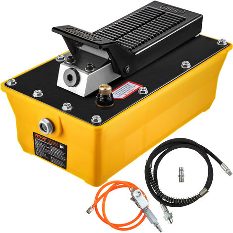 VEVOR Bomba Hidráulica de Pie 10000psi, Bomba Neumática Hidráulica con ...